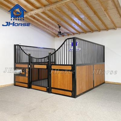 China Powder Coated Or Galvanized Horse Stall Fronts Easy To Install Strength Beautiful And Practical Bamboo Fillin Wood Type for sale