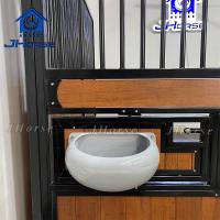 China Powder Coated Or Galvanized Horse Stall Fronts Easy To Install Strength Beautiful And Practical Bamboo Fillin Wood Type for sale