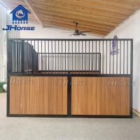 China Customized Horse Stall Fronts Bamboo Fillin Wood Type Swing Door Or Sliding Door Steel And Bamboo for sale