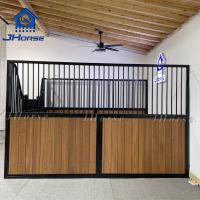 China Customized Horse Stall Fronts Made Of Steel And Bamboo For Stable Welded Weave Technique for sale