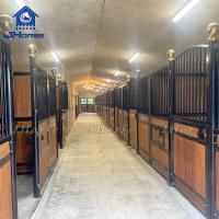China Bamboo Fillin Wood Type Horse Stall Fronts Powder Coated Or Galvanized Surface Treatments For Farms for sale