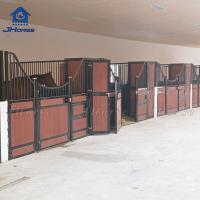 China Swing Door Or Sliding Door Horse Stable Steel And Bamboo Or Customized For Durable Stable for sale