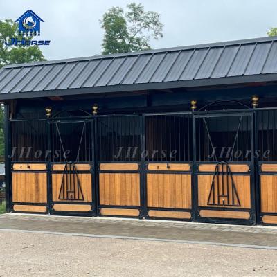 China Weave Technique Welded Height 2.3m Customizable Options Horse Stall Stable Swing Door Or Sliding Door for sale