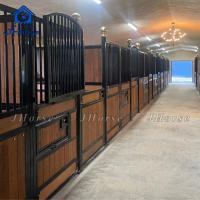 China 2.3m Height European Horse Stalls Bamboo Fillin Wood Easy Installation Practical for sale