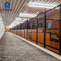 China 2.3m Height European Horse Stalls Bamboo Fillin Wood Easy Installation Practical for sale