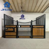 China Custom Bamboo Horse Stable With Swing/Sliding Door Weatherproof Steel Bamboo Construction for sale