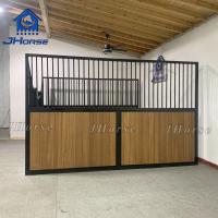 China Low Cost Horse Farm Pine Wood Galvanized Equine Products Horse Stall Front Door for Horse Stable with Feeder for sale