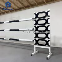 China High Durability Black Horse Jumps Equipment Easy Maintenance For Equestrian for sale