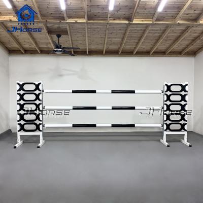 China High Durability Black Horse Jumps Equipment Easy Maintenance For Equestrian for sale