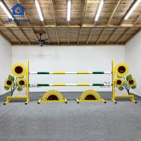 China High Safety Solid PVC Horse Jumps Equipment For Professional Equestrians for sale
