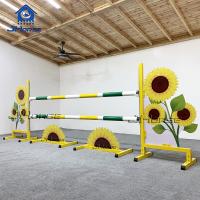 China High Safety Solid PVC Horse Jumps Equipment For Professional Equestrians for sale