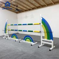 China Classic Style Horse Jumping Equipment Aluminum Jump Horse Products With Keyhole Track for sale
