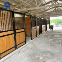 China European Luxury Horse Stable Interior Wall Panels Internal Bamboo Horse Stall With Rolling Feeder Stable for sale