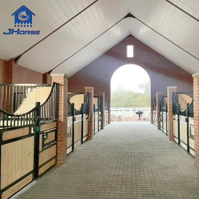 China 10ft Length Horse Stall Panels Pine Infill Material Easy Assembled Portable for sale
