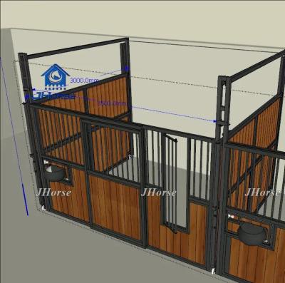 China Outdoor Safety Horse Stables Panel With Easily Assembled Design And Customized Door Size for sale