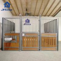 China High Quality European Style Stables Galvanized Bamboo Filling Permanent Stables for sale