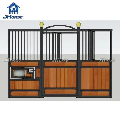 China Outdoor Safety Horse Stables Stalls Panel Window and Door Size Customized for sale