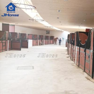 China 2.2m Weatherproof Bamboo Horse Equipment Doors Stall Box Stables Horses Wood Equestrian Horse Arena Panels for sale