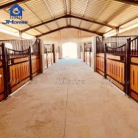 China Modern Beautiful Safe Durable Bamboo Comfortable Convenient Horse Stable Front Doors Horse Stall for sale