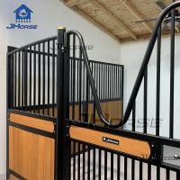 China Customized Safe Design Bamboo Horse Stable Horse Stall Fronts With Socializing Window for sale