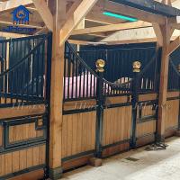 China Custom Horse Stable Stall Panels With Bamboo Infill Easy Assembly Portable Corral Fencing System for sale