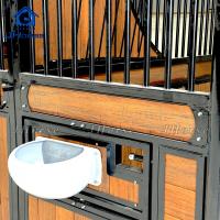 China Custom Horse Stable Stall Panels With Bamboo Infill Easy Assembly Portable Corral Fencing System for sale