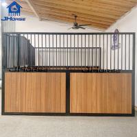 China Custom Horse Stable Stall Panels With Bamboo Infill Easy Assembly Portable Corral Fencing System for sale