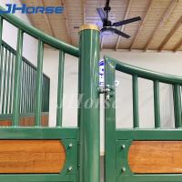 China Premium Heavy Duty Galvanized Steel Adjustable Indoor Horse Stall Panels For Stable And Barn Use Equestrian Equipment for sale