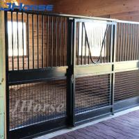 China Modern Design European Timber Durable Horse Stall With Swivel Feeders Custom Size for sale
