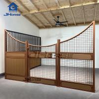China Customizable Horse Stable Front Panel Bamboo Pine Wood Door Design Equestrian Supplies for sale
