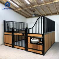 China Horse Stable Front Panel Bamboo Pine Wood Door Design Equestrian Supplies for sale