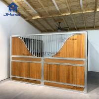 China Powder Coated Horse Stable Panels Durable Wood Board Fencing For Equestrian for sale