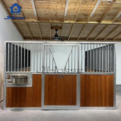 China Customized Safe Design Bamboo Horse Stable Front With Socializing Window for sale