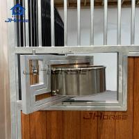 China Customized Safe Design Bamboo Horse Stable Front With Socializing Window for sale