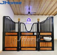 China Luxury Low Cost Steel Horse Stall Panels With Smooth Joints Surface Stable Sliding Door for sale