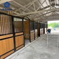 China Pre Built Customized Steel Structure Horse Stable Sliding Gate Equine Box Stalls for sale