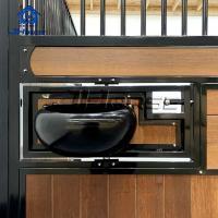 China Manufacturer Customized European Style Box Stall Fronts Horse Stall Doors Bamboo And Wood Filling for sale