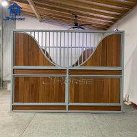China Customized Horse Manufacturer Horse Stable Panels Stable Front Panels Barn Stall Fronts With Feeders For Stables for sale