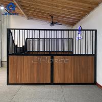 China Customizable Bamboo And Wood Filling Barn Stall Fronts Waterproof Horse Stable Front Panel With Feeder for sale