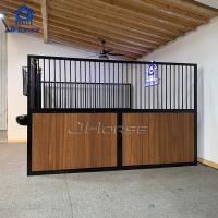 China Luxury Design Stable With Bamboo And Wood Front Panel Horse Barn Stalls Comfortable And Breathable Training Ground for sale