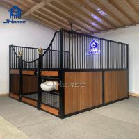 China 3.5x2.2m European Horse Stalls With Feeder Breathable And Safe Customizable Horse Equipment for sale