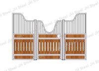 China Sliding Door Longlife Horse Stable Front Panel With Plastic Kick Panels for sale