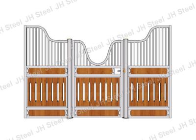 China Sliding Door Longlife Horse Stable Front Panel With Plastic Kick Panels for sale