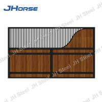 China Standard Size 12*12ft Front And Side Panel European Horse Stalls for sale