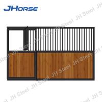 China Bamboo Wood Luxury Horse Stall Fronts , Horse Stable Stall Sliding Door for sale