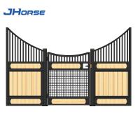 China Luxury Design Horse Stables Stalls Sets With Steel Frame Wood Panel for sale