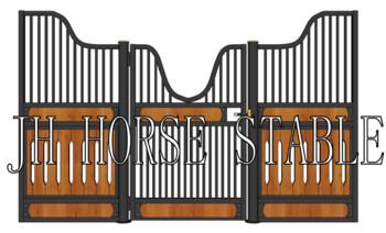 China Steel Frame Heavy Duty 3m X 2.2m Horse Stall Fronts for sale