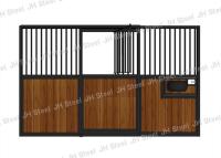 China Steel Pipe Frame High Density Bamboo Horse Stable Box for sale