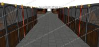 China Outdoor Steel Structure 3000mm Horse Stall Fronts for sale