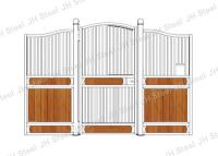 China Painting High Resistance Single Bamboo Horse Stall Fronts for sale